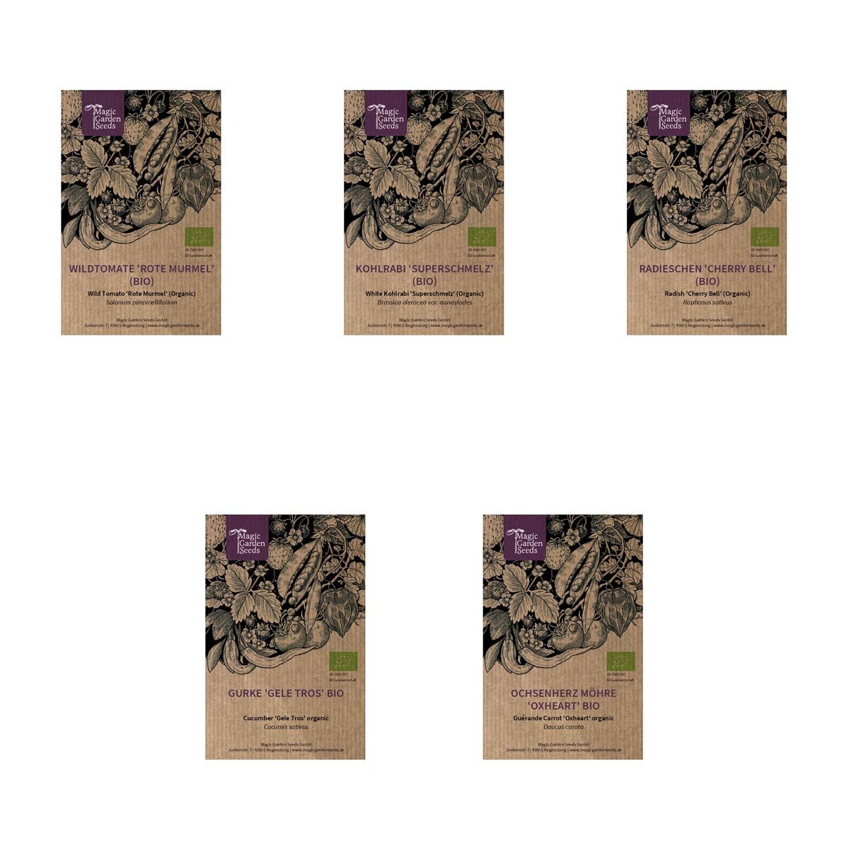 Snacking Vegetables (Organic) – Seed Kit Gift Box