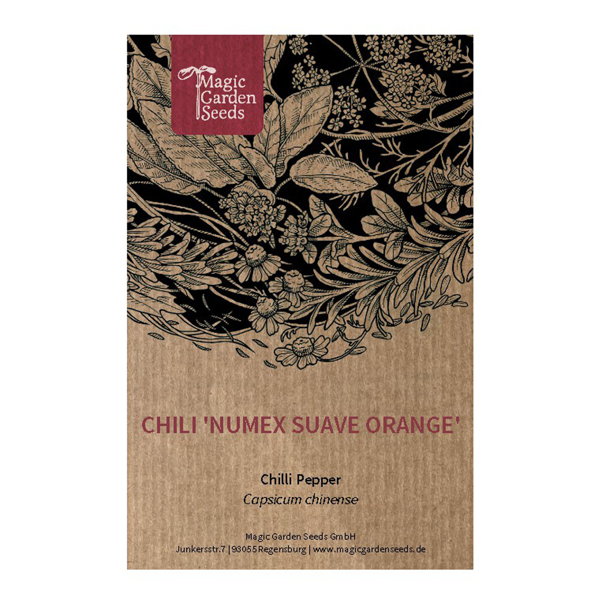 Chilli Pepper 'NuMex Suave Orange' (Capsicum chinense) seeds