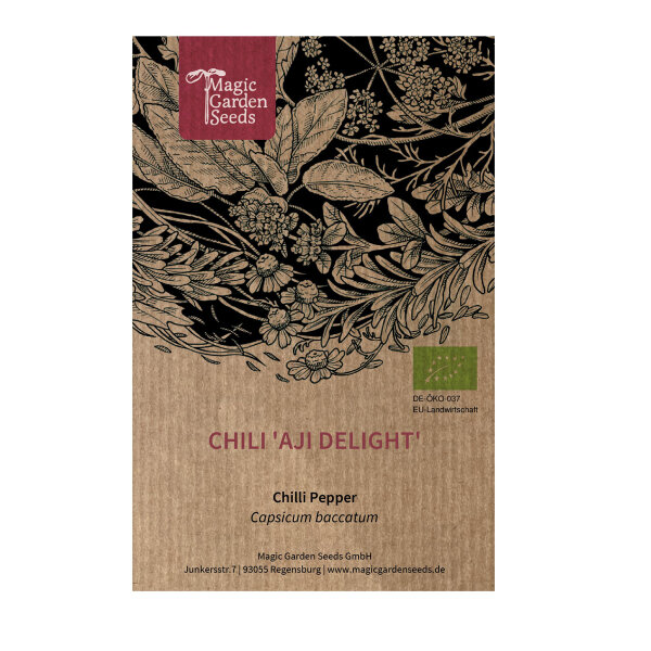 Chili 'Aji Delight' (Capsicum baccatum) Bio-Saatgut