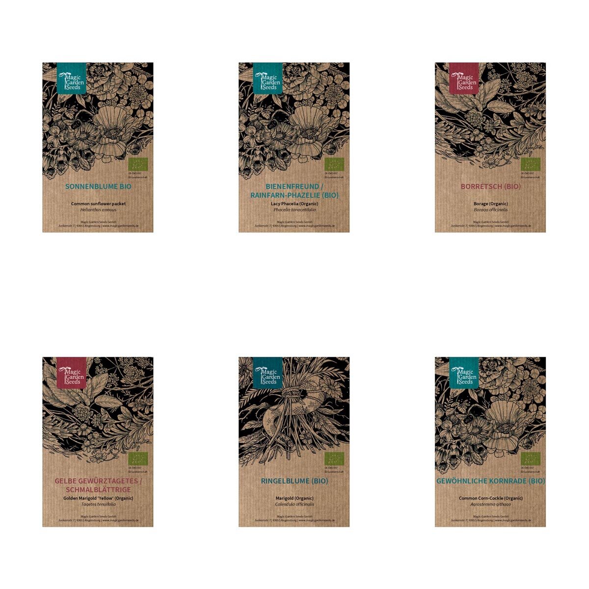 Green Manure For The Raised Bed (Organic) - Seed kit gift box with 6 ...